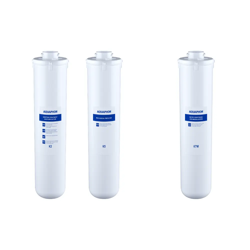 Set 2 of replacement filter cartridges K2/K5/K7M for RO systems ...